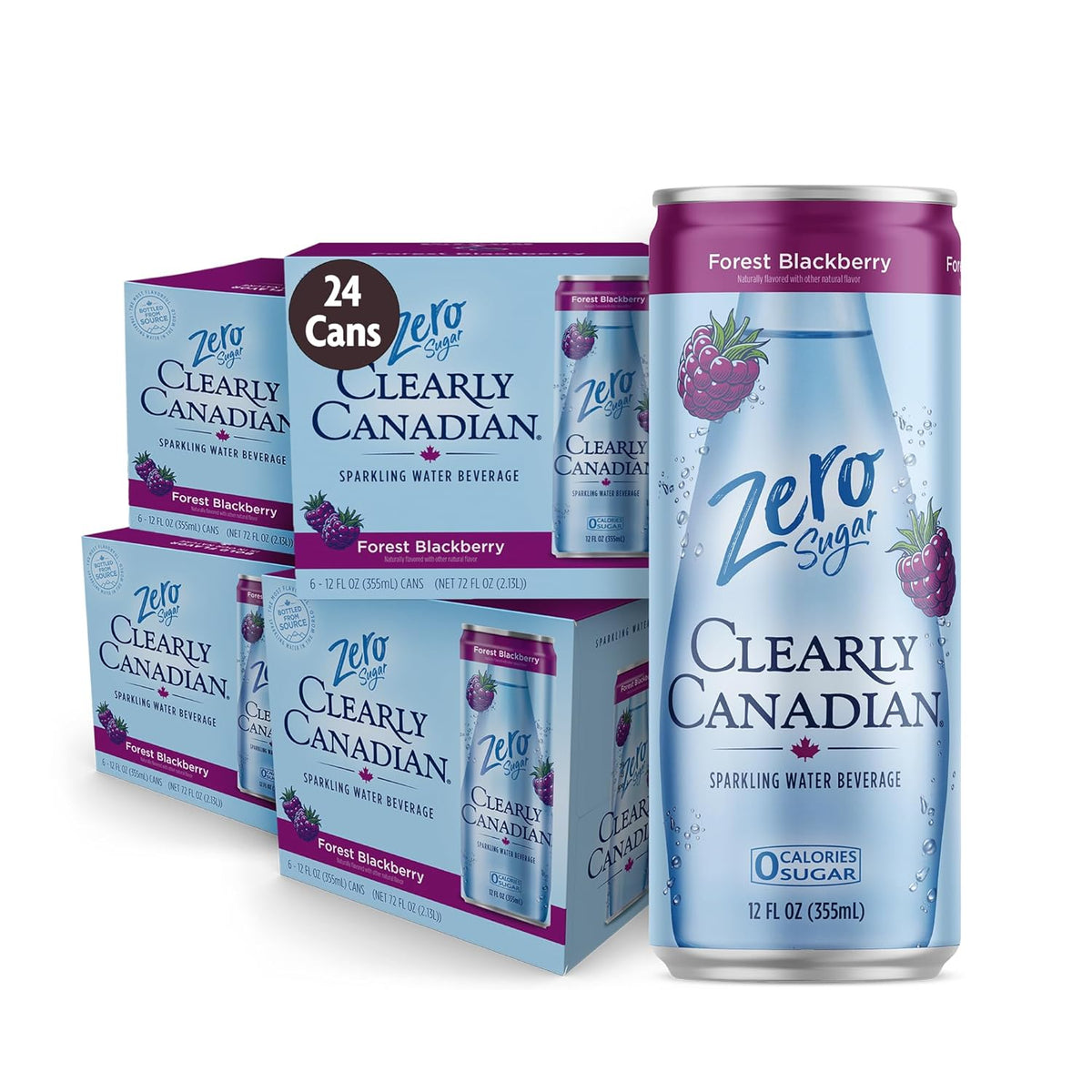 Clearly Canadian Zero Sugar Forest Blackberry Sparkling Water Beverage – Louisiana Pantry