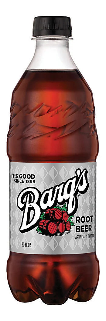 Barq's Root Beer 20 oz Soda Bottles (Pack of 12, Total of 240 FL OZ ...