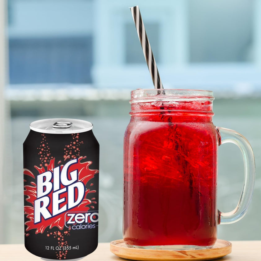 Big Red Zero Cream Soda Soft Drink Bundled by Louisiana Pantry (Big Re