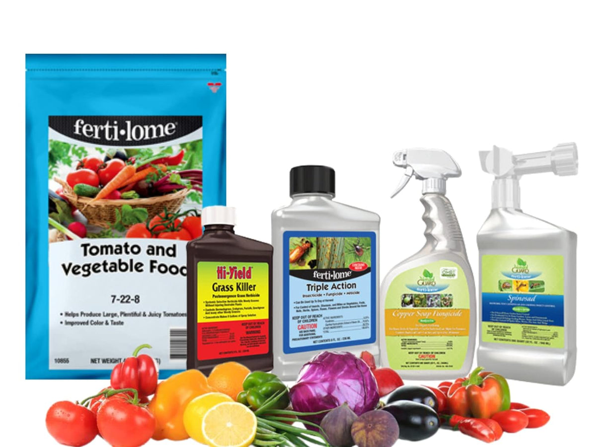 Fertilome and Hi-Yield Tomato and Vegetable Garden Super 5 Pack Bundle ...