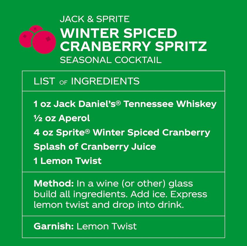 Sprite Winter Spiced Cranberry, 7.5 Fl Oz Cans, 6 Pack – Louisiana Pantry