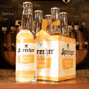 Sprecher 4 Pack Seltzer Water Craft Mixer Glass Bottles 16oz ...