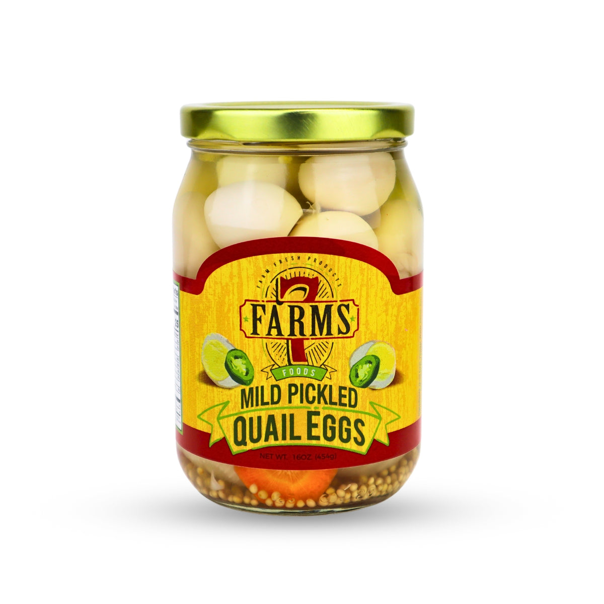 7 Farms - Mild Pickled Quail Eggs - 16 oz – Louisiana Pantry