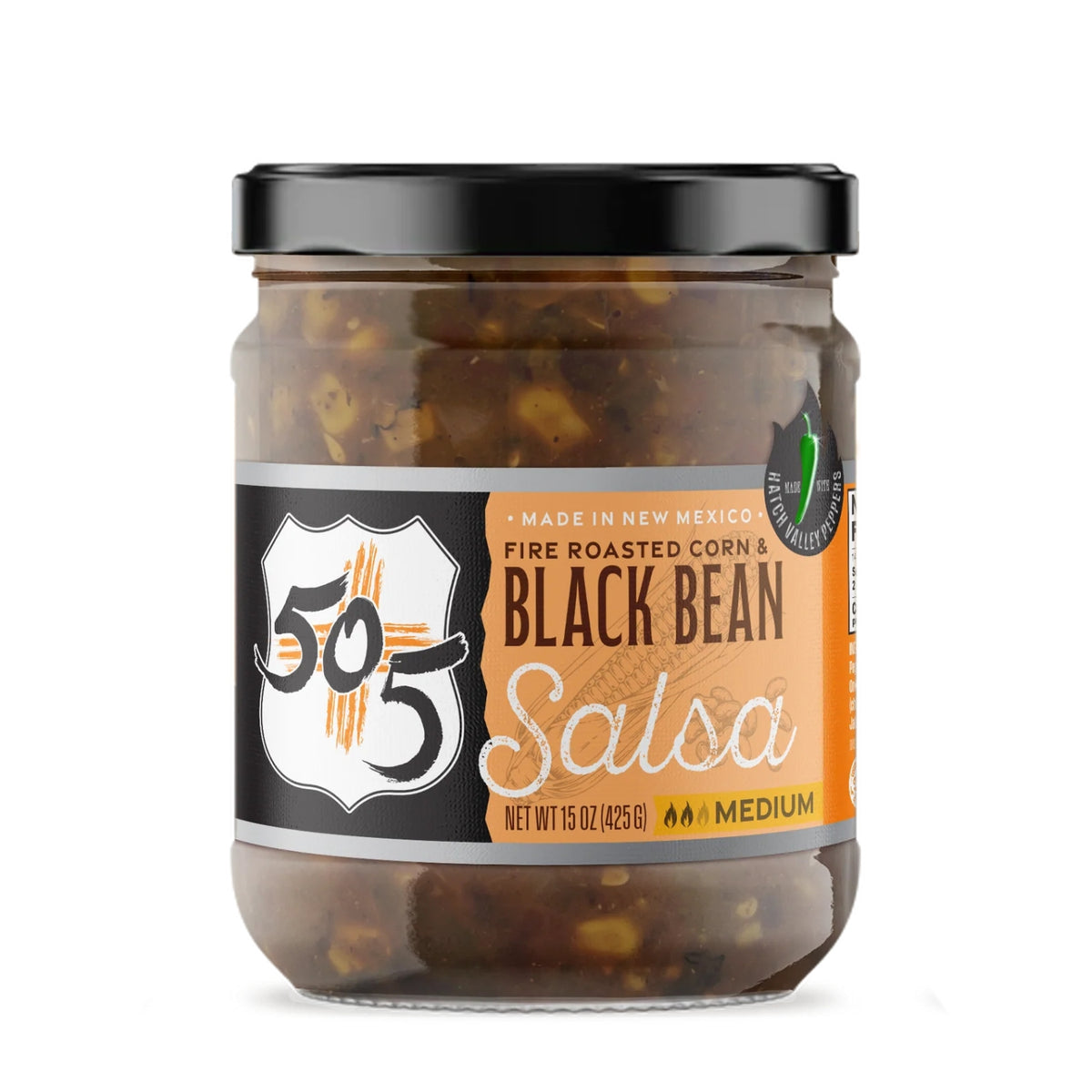 505 Southwestern Fire Roasted Corn + Black Bean Salsa - Medium - 15 oz ...