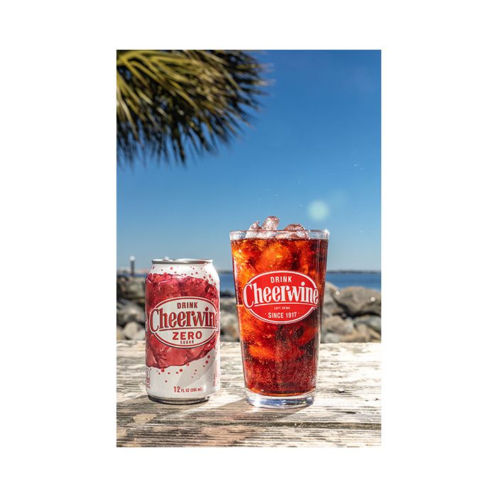 Cheerwine Zero Cherry Soda 12 oz Cans - 24 Pack – Louisiana Pantry